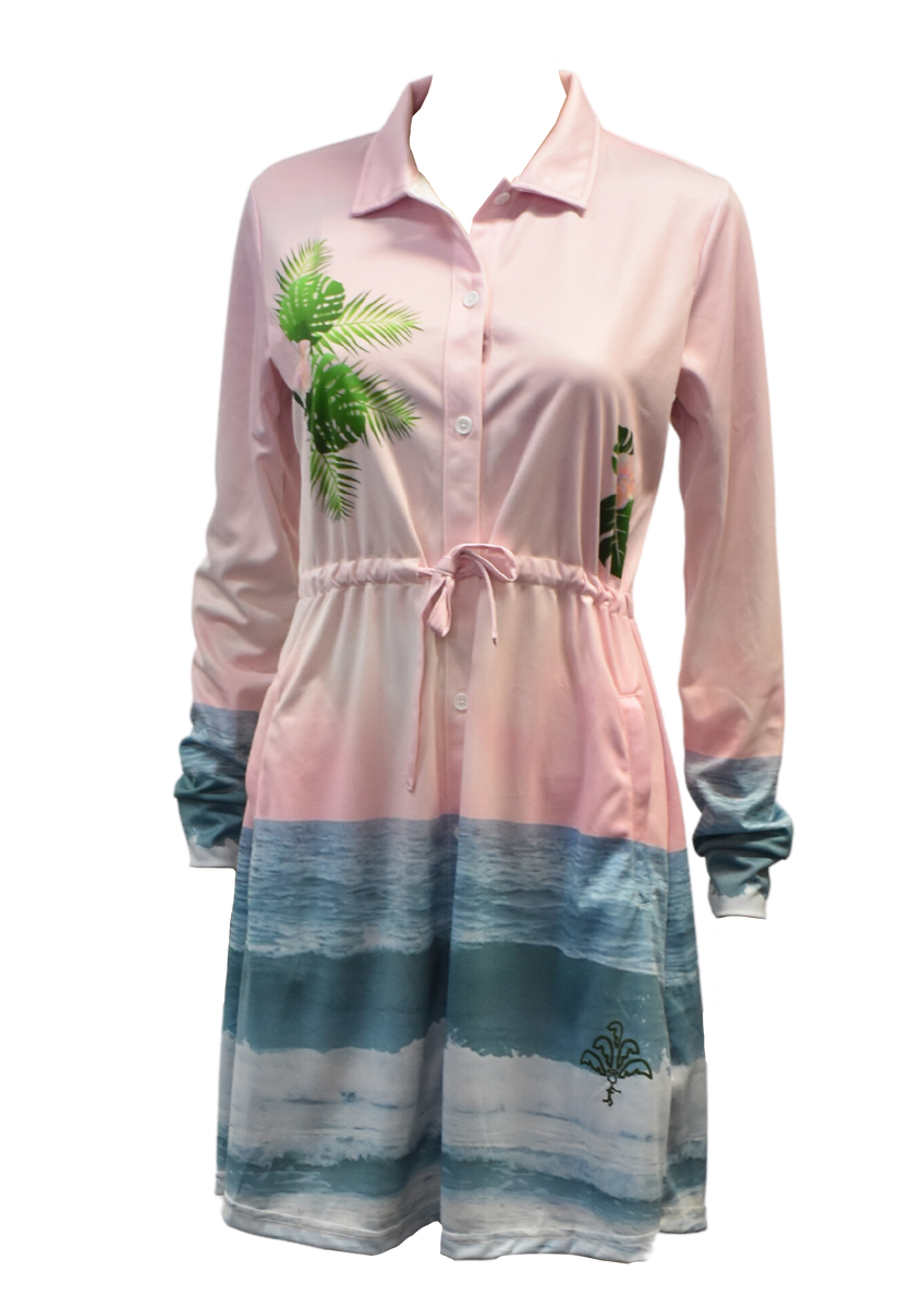 Ladies Sun Safe Outdoor Button-up Dress - Tropical Bliss - Made of ...