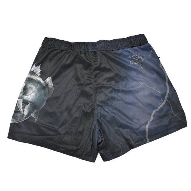 Sun Safe Footy Shorts - Barra Hunter - Design Works Apparel