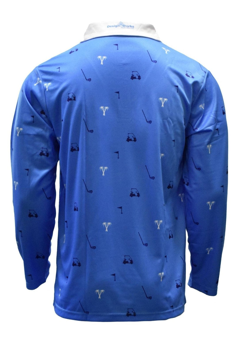 Adult Long Sleeve Golf Shirts - Club - Design Works Apparel – Design ...