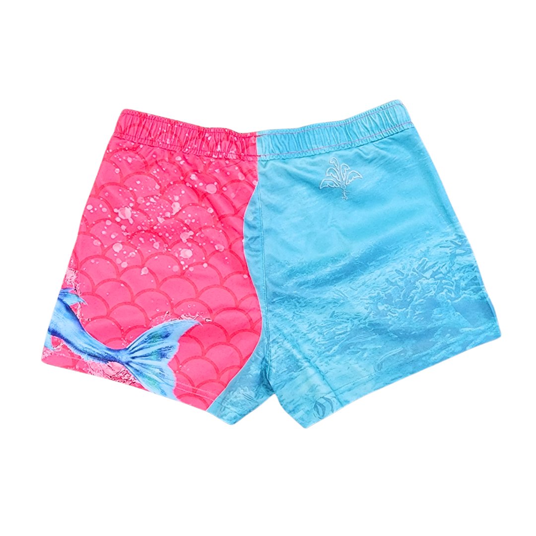 Sun Safe Footy Shorts - Mermaid - Design Works Apparel – Design Works ...