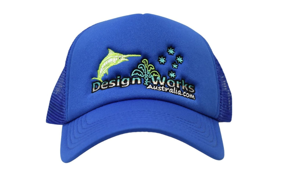 Trucker Cap - Royal blue - Design Works Apparel