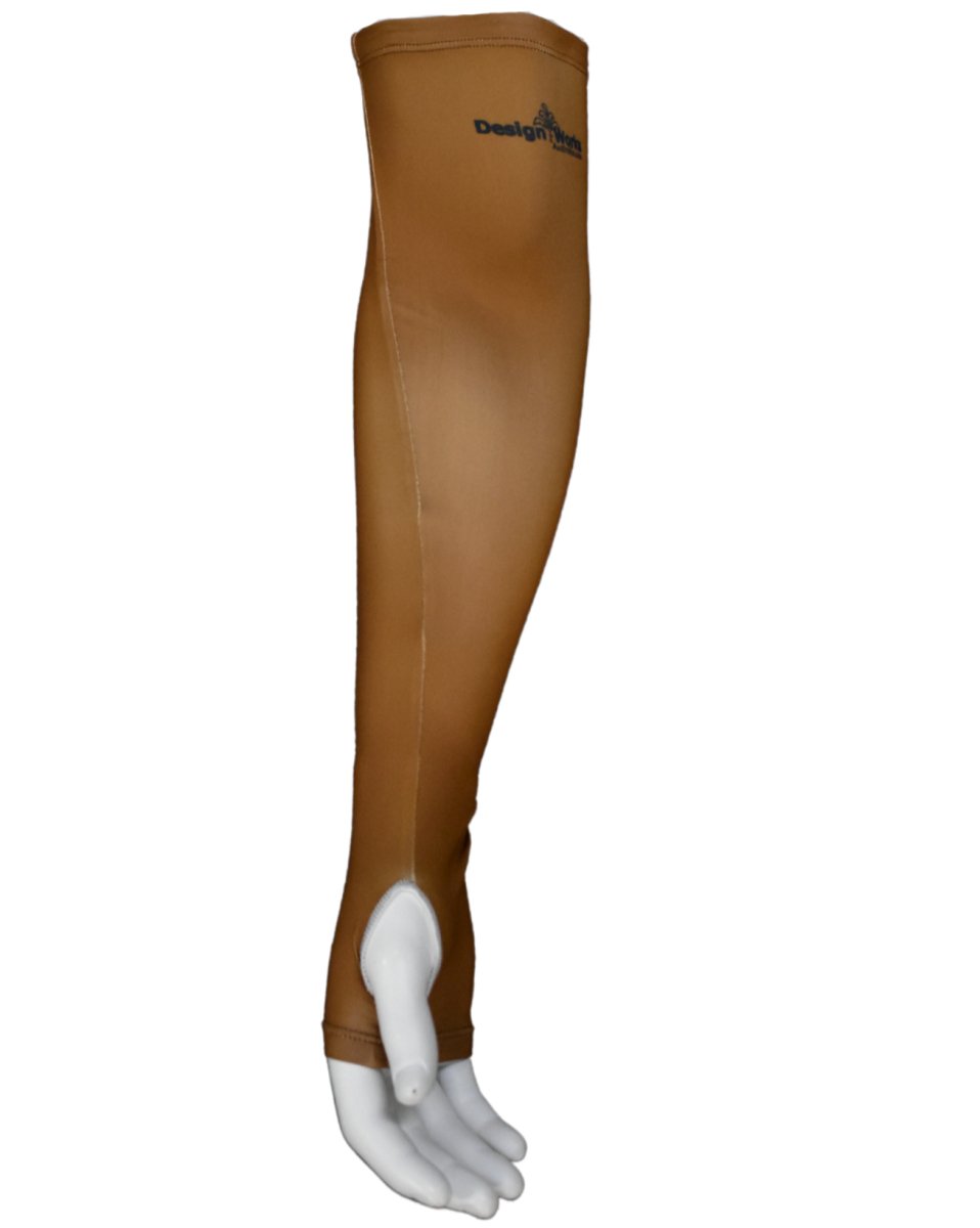 UV Arm Sleeves - Skin Dark Tone - Design Works Apparel