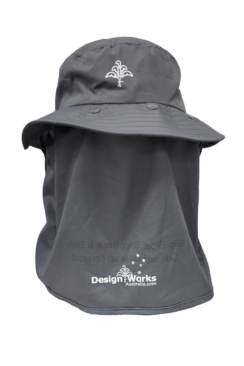 UV Bucket Hat 360 Degree - Grey - Design Works Apparel