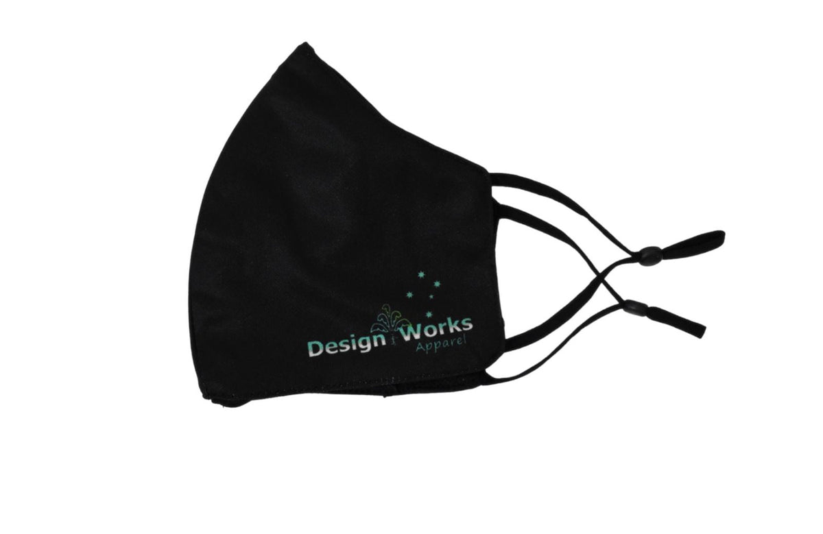Wired Face Mask - Black - Design Works Apparel – Design Works Apparel ...